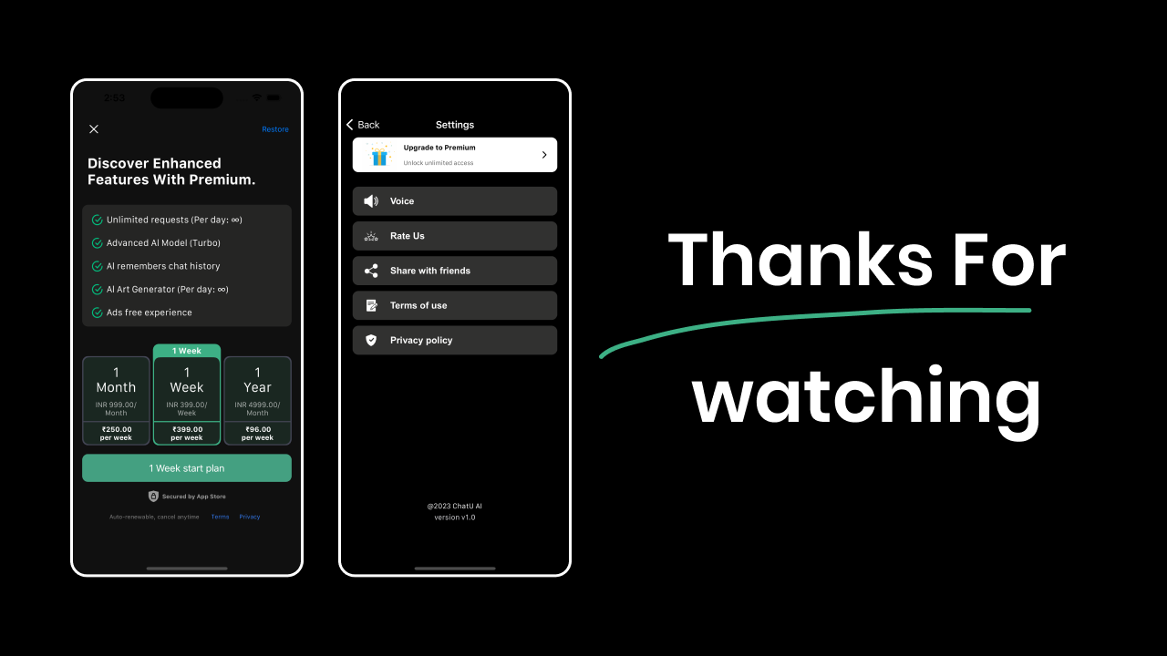 Chatbot Ai Chatgpt Ios Full Applicaiton Image Generator Swift Admob Subscription Plan